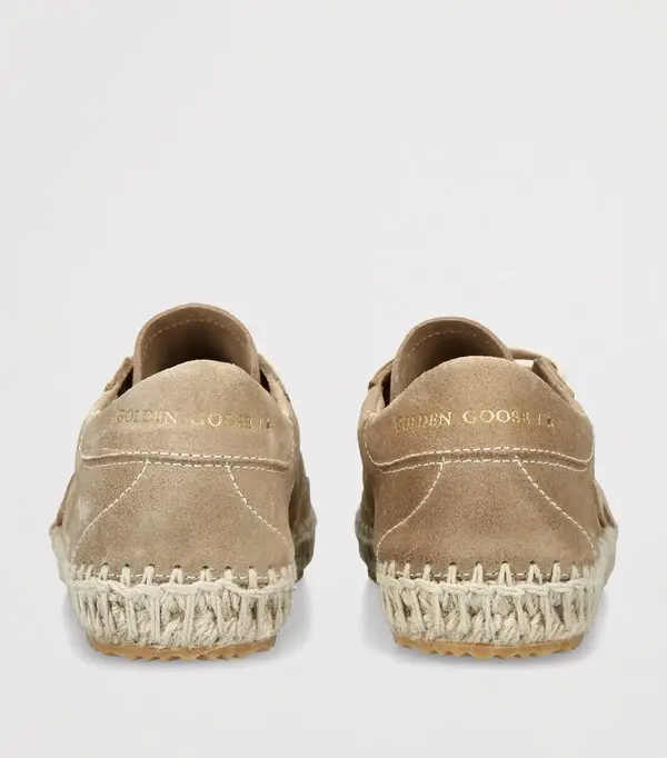 GOLDEN GOOSE Suede Super-star Low Top Sneakers With Jute-effect Detailing