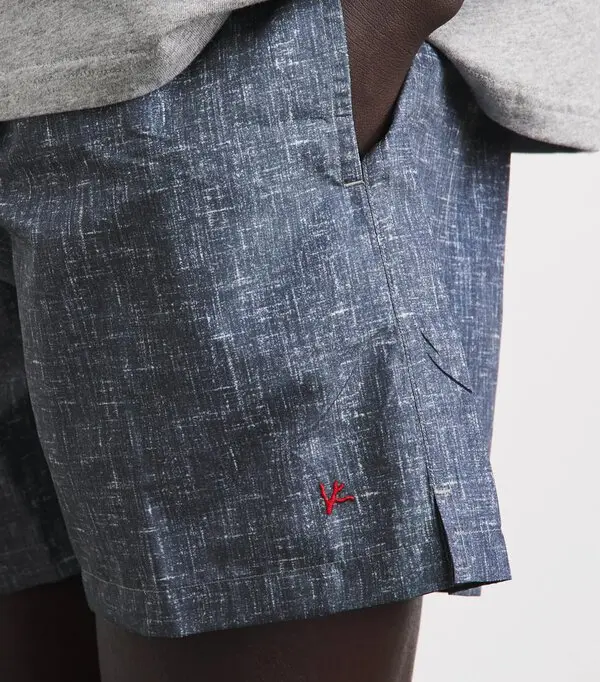 Isaia Printed Technical Fabric Swim Shorts