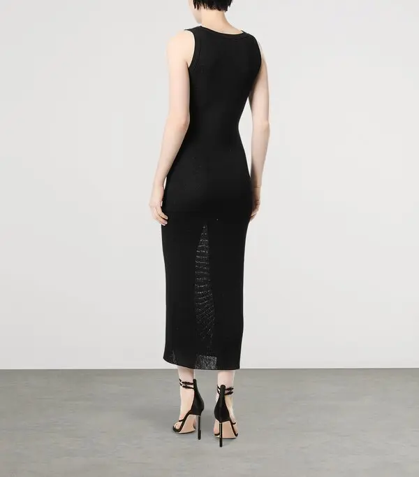TOM FORD Scoop Neck Sequined Knit Maxi Dress