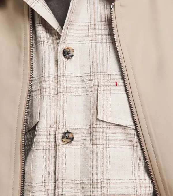 Isaia Cotton-silk Bomber Jacket