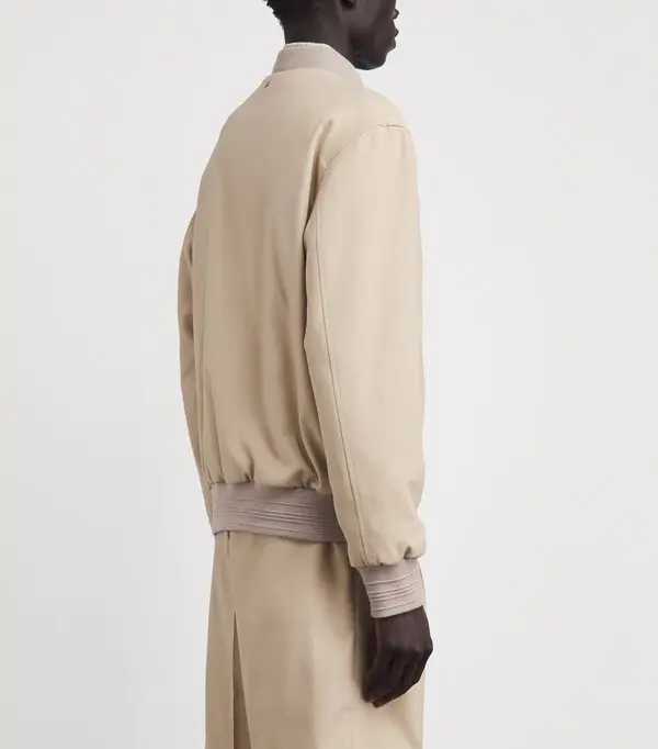 Isaia Cotton-silk Bomber Jacket