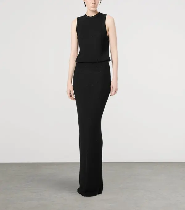 TOM FORD Micro-sequin Knitted Tank Top - Black