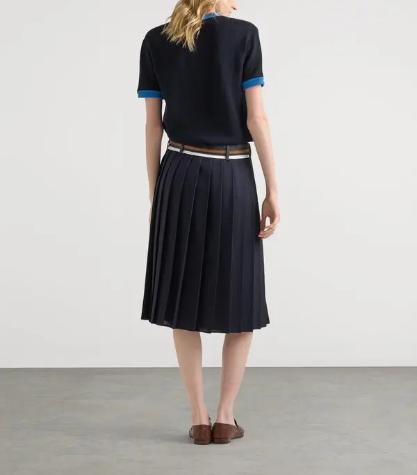 Prada Cashmere Short Sleeve Sweater