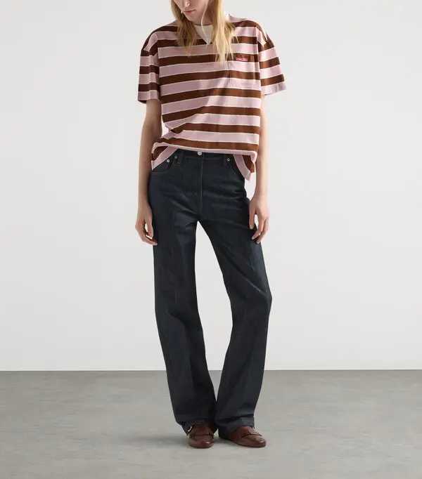 Prada Raw Denim Straight Leg Jeans
