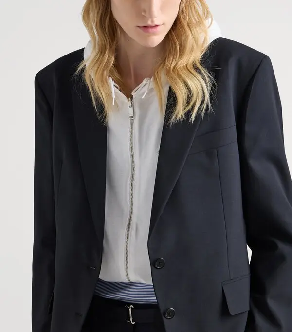 Prada Wool Single-breasted Blazer