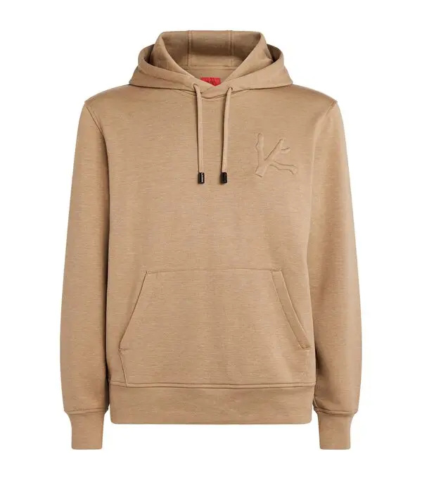 Isaia Embossed Logo Hoodie