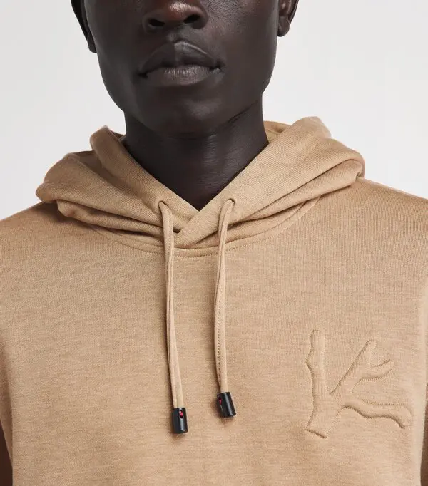 Isaia Embossed Logo Hoodie