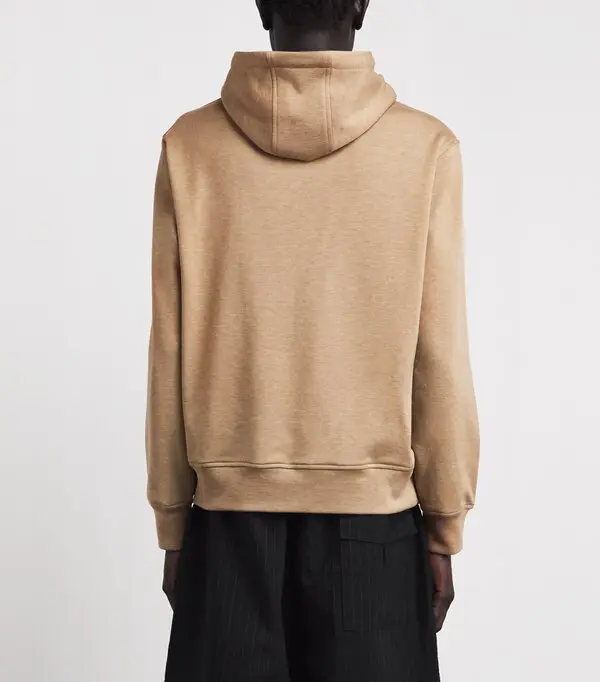 Isaia Embossed Logo Hoodie