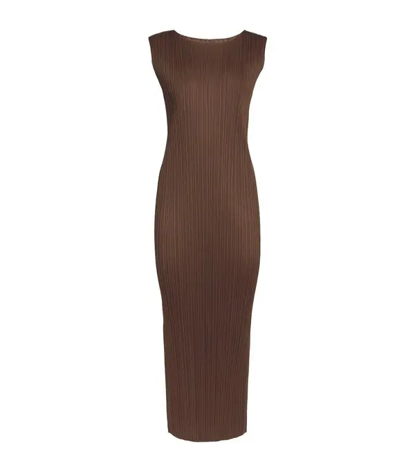 Issey Miyake Maxi Dress - Brown
