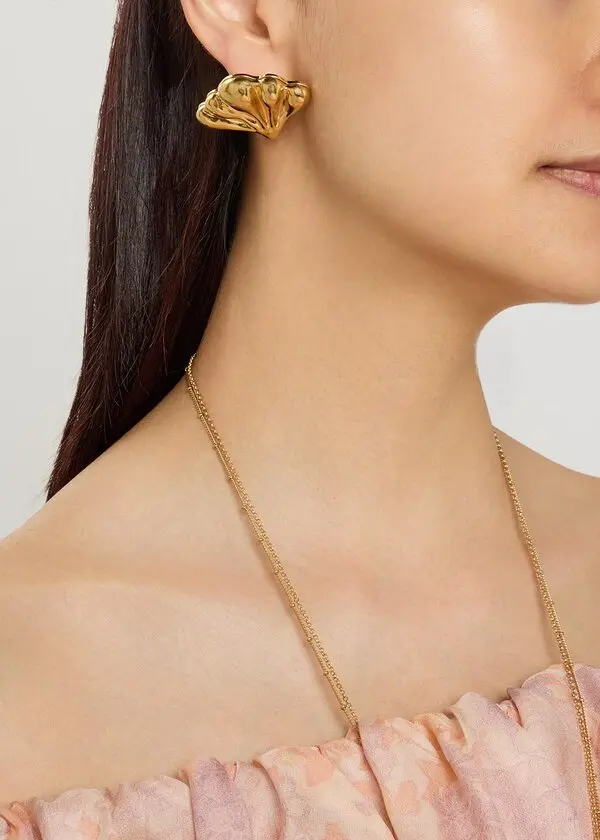 Chloé The Mirror Shell Earrings