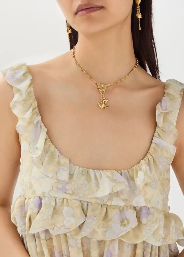 Chloé The Mini Paddington Charm Drop Necklace