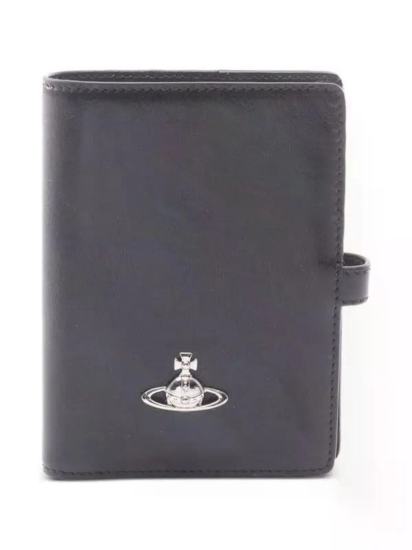VIVIENNE WESTWOOD Orb-plaque Passport Holder - Black