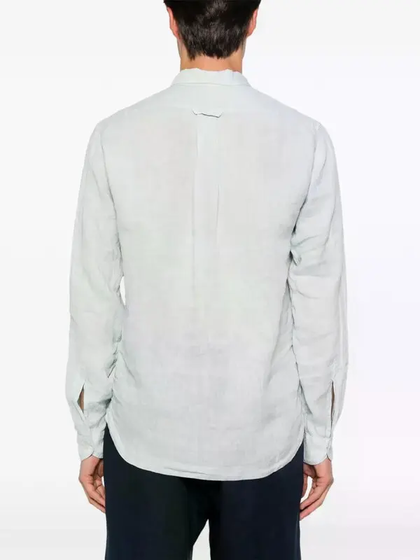 Barena Venezia Pavans Telino Linen Half-placket Shirt