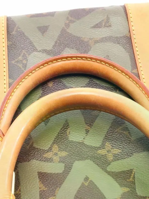 LOUIS VUITTON 2001 Keepall Monogram Graffiti Holdall - Brown
