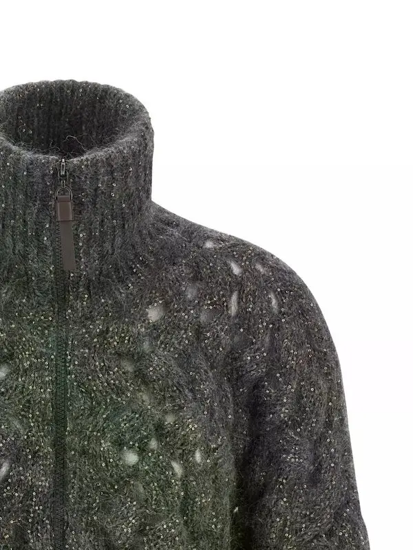 Brunello Cucinelli Sequin-embellished Cardigan