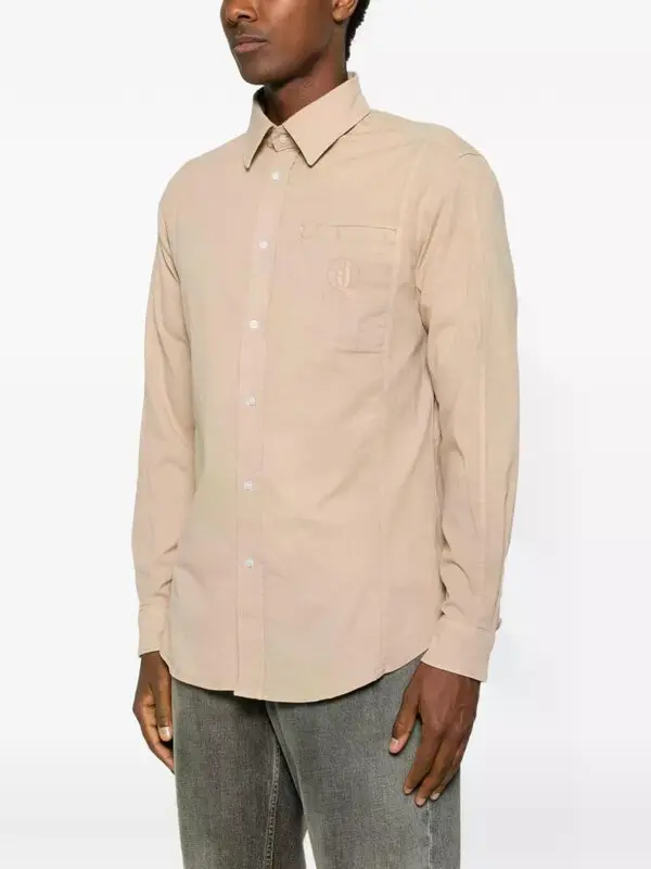 Iceberg Logo-embroidered Patch-pocket Shirt