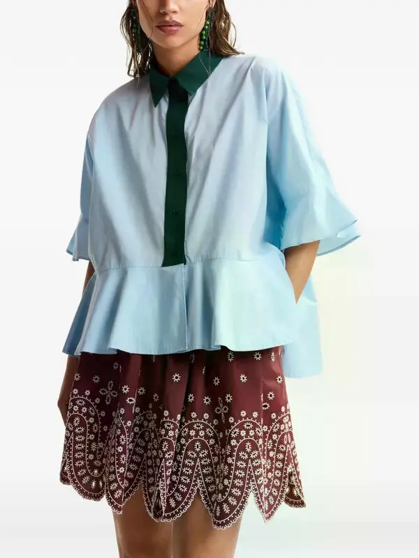 Essentiel Antwerp Ruffled Peplum Shirt