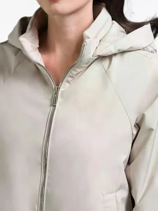 MOORER Detachable Hood Bomber Jacket
