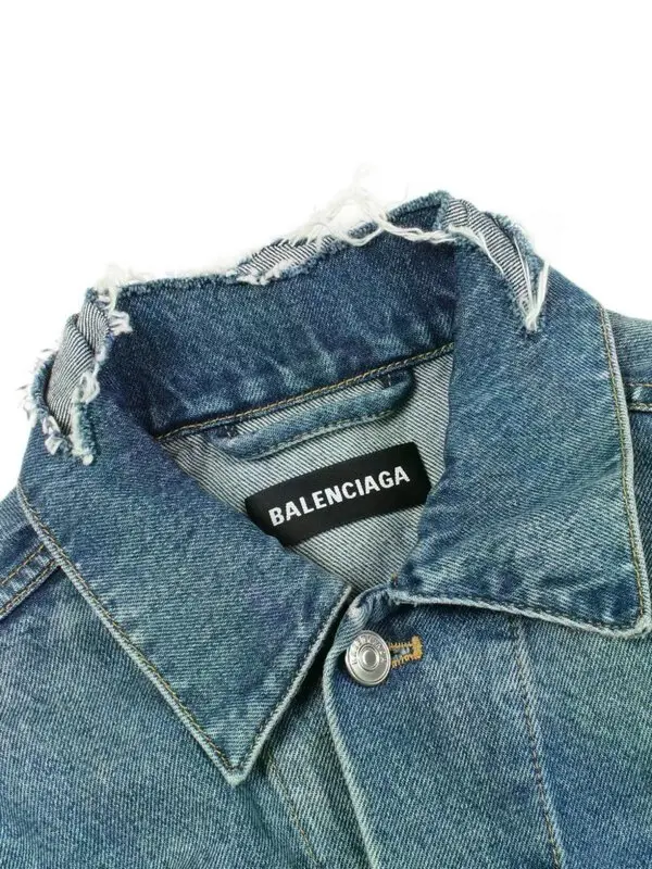 Balenciaga 2010s Campaign Logo Denim Jacket