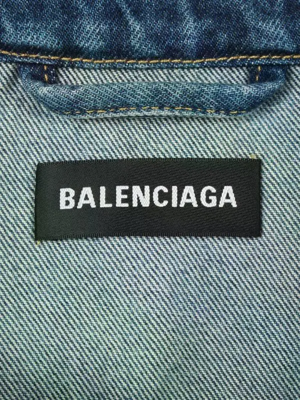 Balenciaga 2010s Campaign Logo Denim Jacket