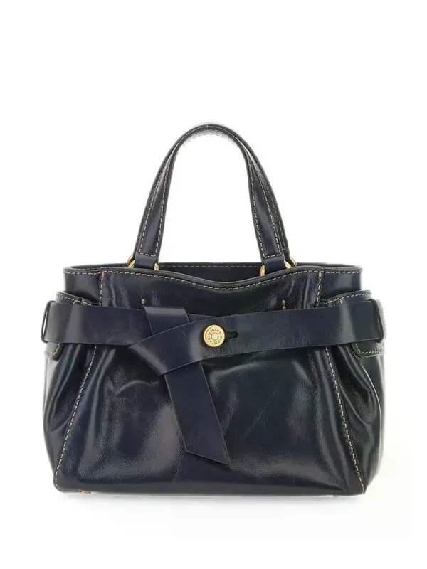 GIANNI CHIARINI Miranda Handbag With Knotted Detail - Blue