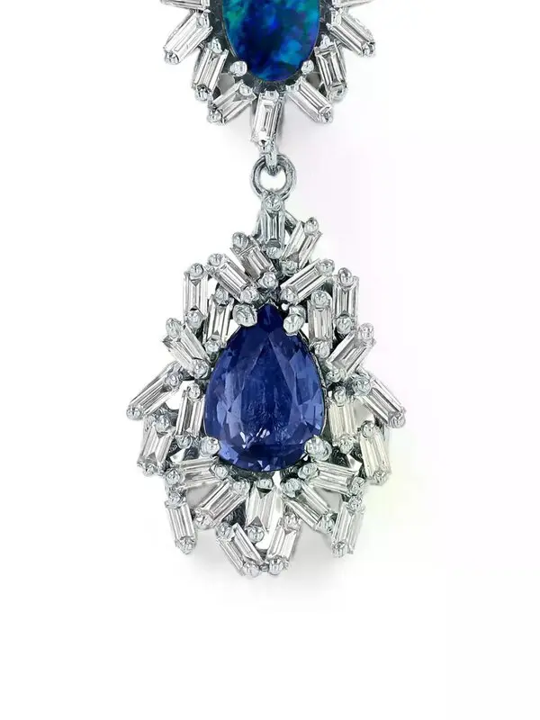 SUZANNE KALAN Opal And Sapphire Drop Earrings