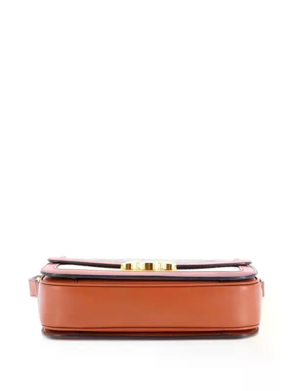 Celine Triomphe Shoulder Bag In Canvas And Leather