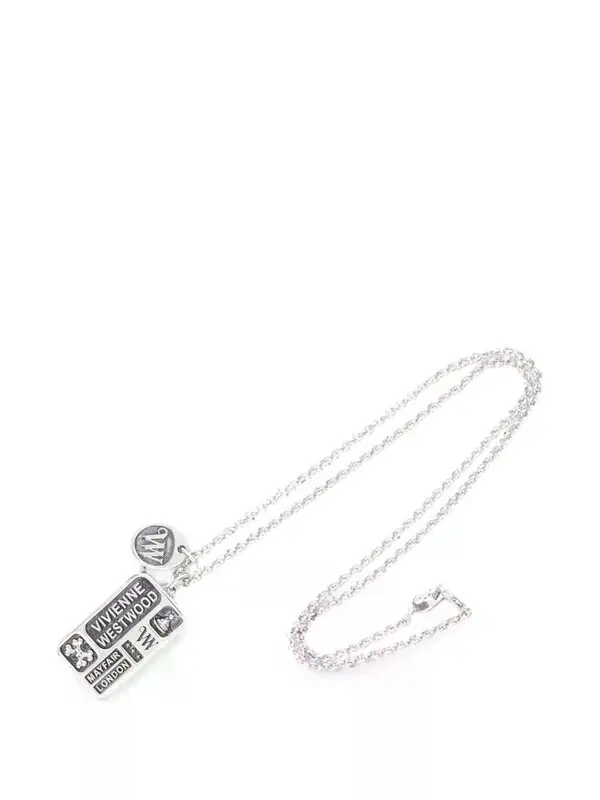 VIVIENNE WESTWOOD Lancelot Orb-plaque Necklace - Silver