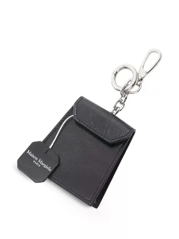 MAISON MARGIELA 4 Stitches Tea Bag Key Ring - Black