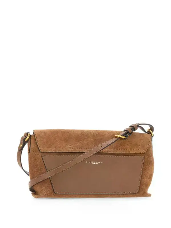 GIANNI CHIARINI Eugenia Suede Shoulder Bag