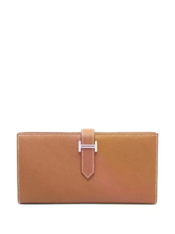 Hermès 2018 Bearn Soufflet Bi-fold Wallet - Neutrals