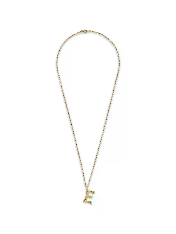 JEWELS AFICIONADO Polished Yellow Initial Pendant - Gold