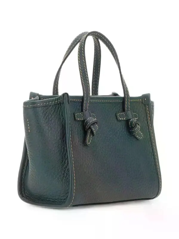 MARCELLA CLUB Small Miss Marcella Grained Leather Tote Bag - Green