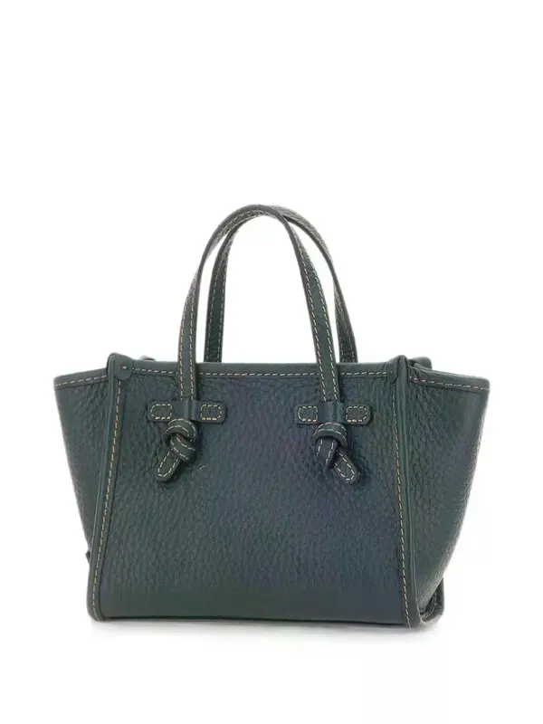 MARCELLA CLUB Small Miss Marcella Grained Leather Tote Bag - Green