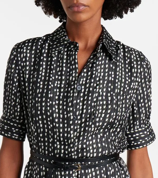Altuzarra Kieran Silk Printed Shirt Dress