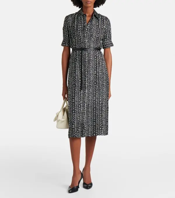 Altuzarra Kieran Silk Printed Shirt Dress
