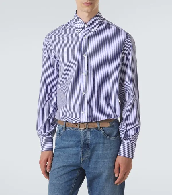 Brunello Cucinelli Striped Cotton Shirt