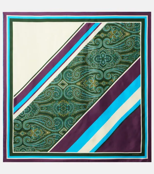 ALEMAIS Joni Printed Silk Twill Scarf