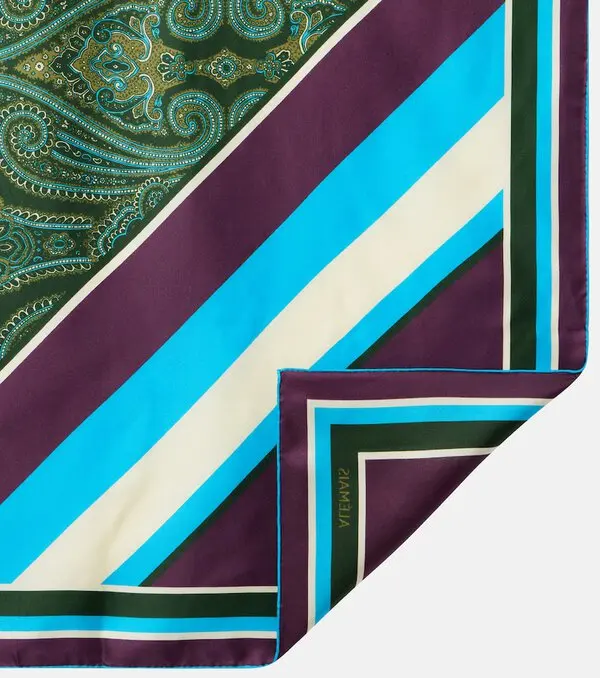 ALEMAIS Joni Printed Silk Twill Scarf