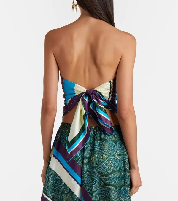 ALEMAIS Joni Printed Silk Twill Scarf