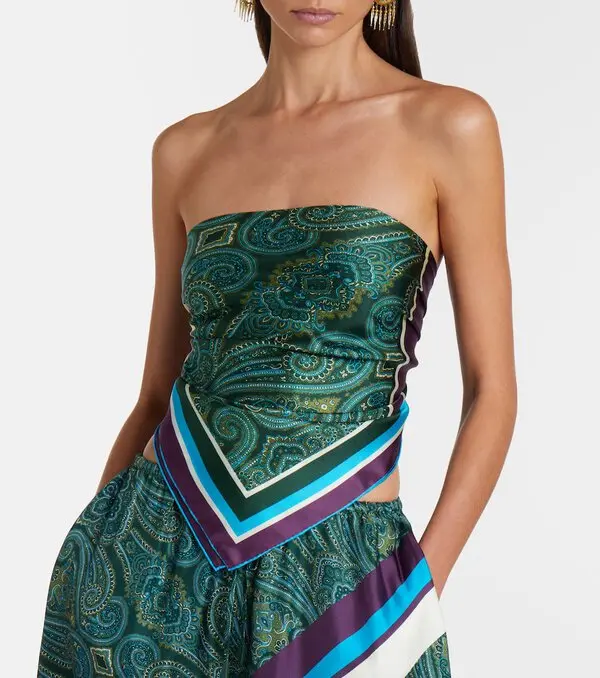 ALEMAIS Joni Printed Silk Twill Scarf