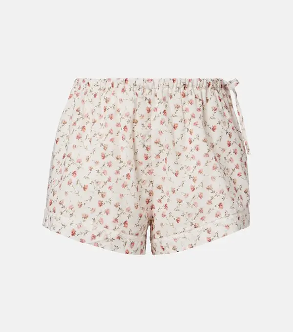 Posse Charlotte Floral Cotton Shorts - Multicoloured