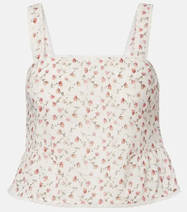 Posse Charlotte Floral Cotton Top - Multicoloured