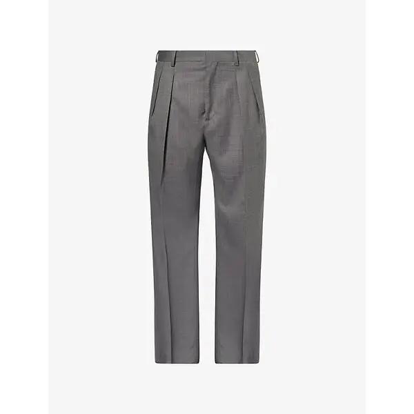 Paul Smith Pleated Straight-leg Wool Trousers