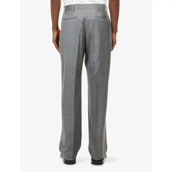 Paul Smith Pleated Straight-leg Wool Trousers