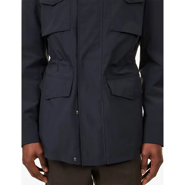 OSCAR JACOBSON M65 High-neck Woven Field Jacket - Navy