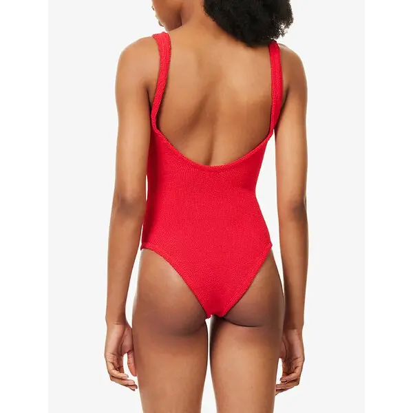 Hunza G Square Neck Swimsuit - Red