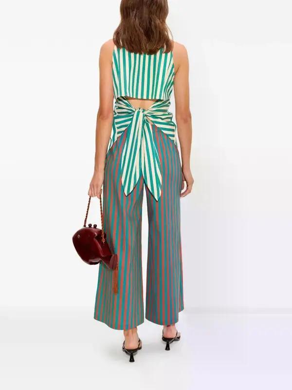 SIMONMILLER Toni Striped Cropped Palazzo Pants