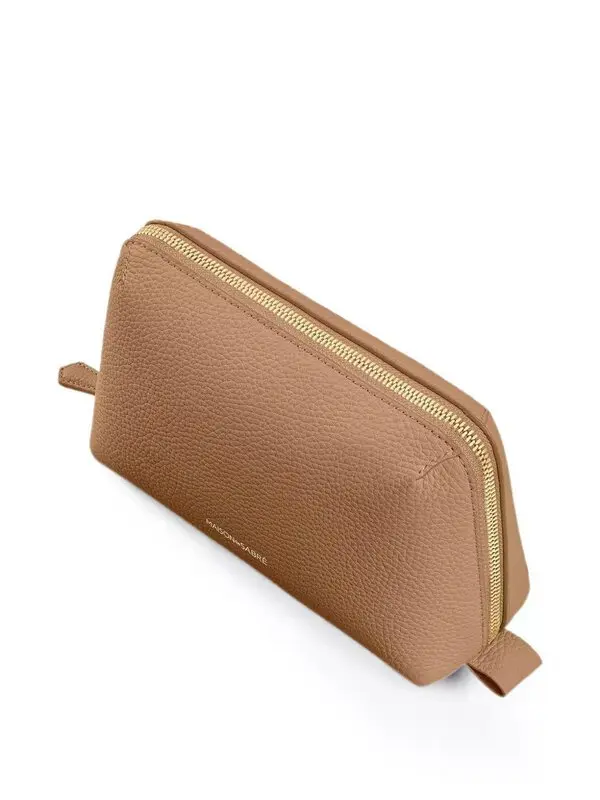 MAISON DE SABRE Pebbled Leather Pouch - Neutrals