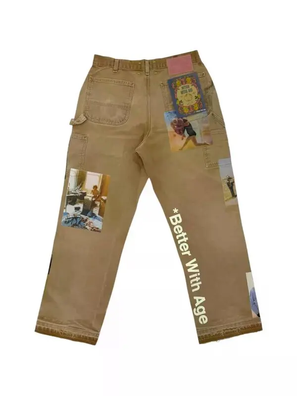 BETTER WITH AGE Patchwork Carpenter Trousers - Neutrals